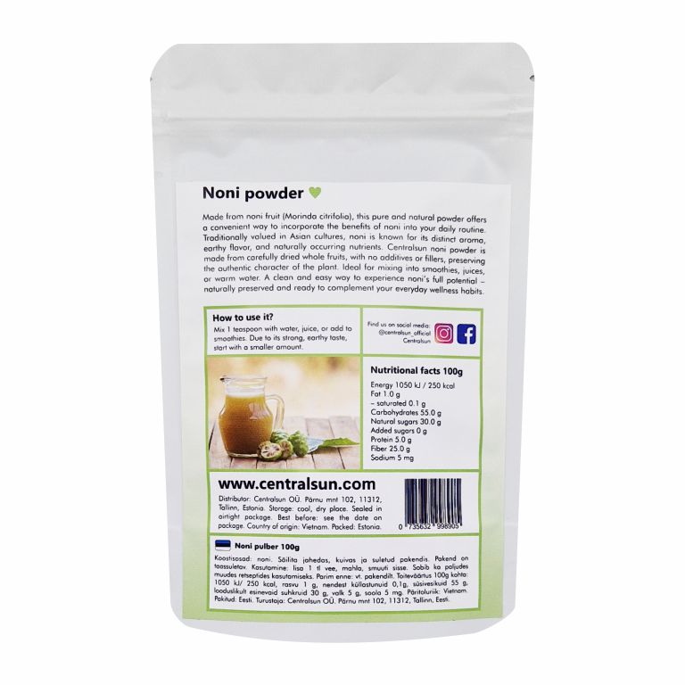 Noni Powder – 100% Natural Superfood | Centralsun